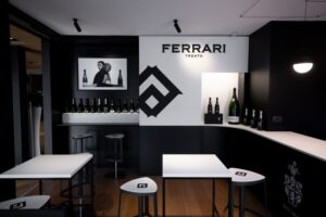 A new Ferrari Sparkling Club inside the Allianz Stadium in Turin ...
